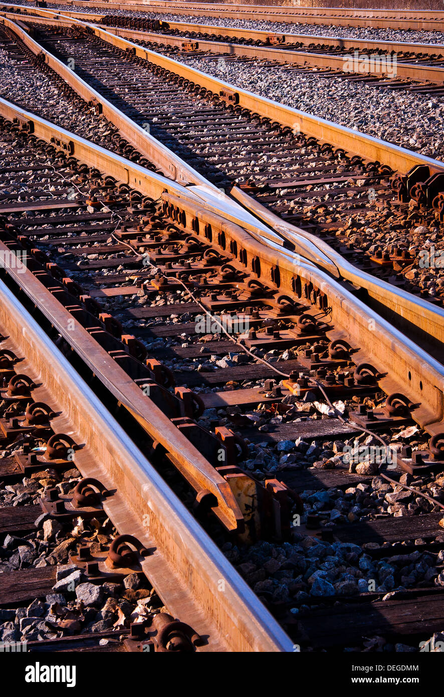 Rail switches hi-res stock photography and images - Alamy