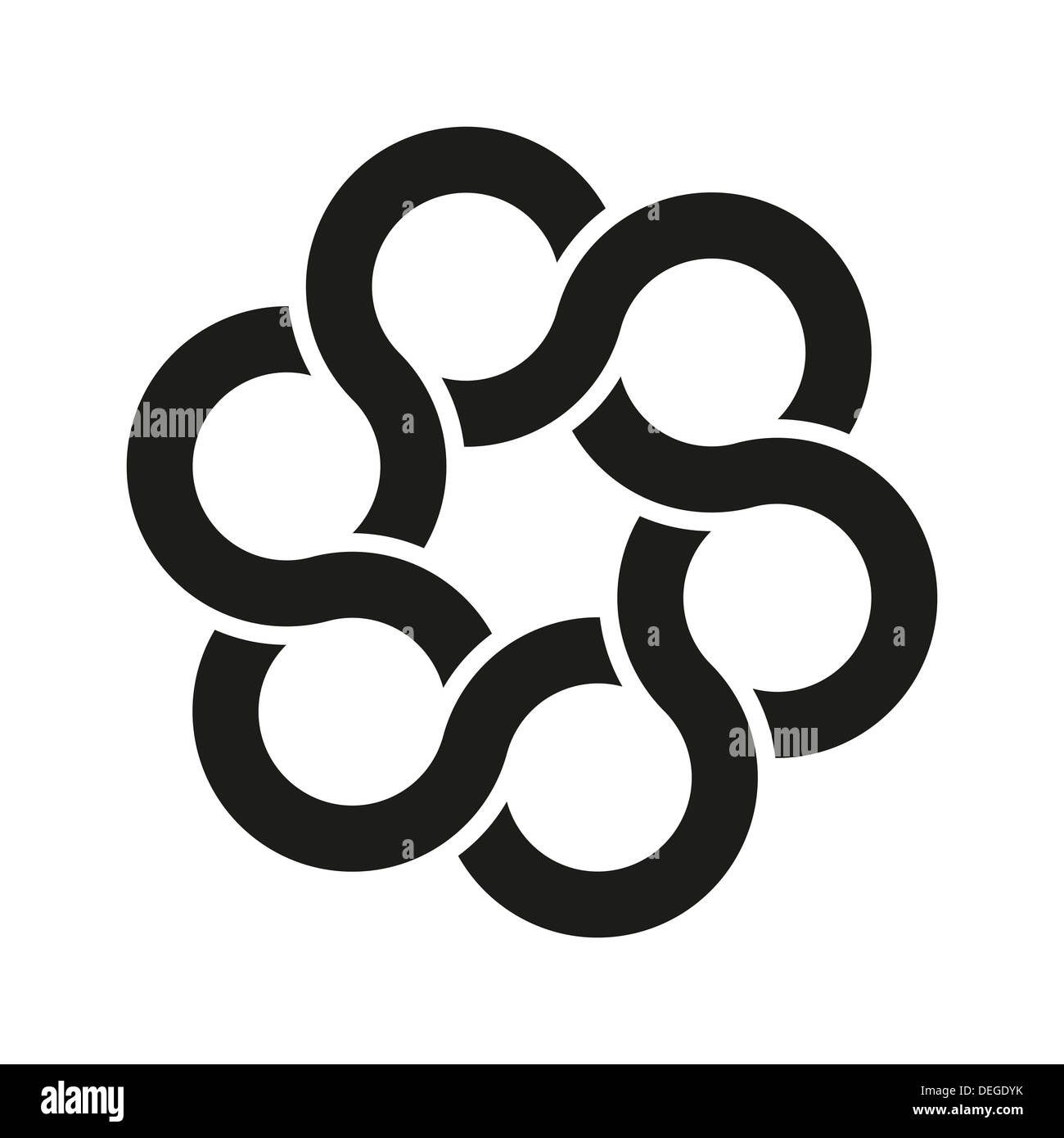 abstract geometric interlaced medieval motif Stock Photo - Alamy