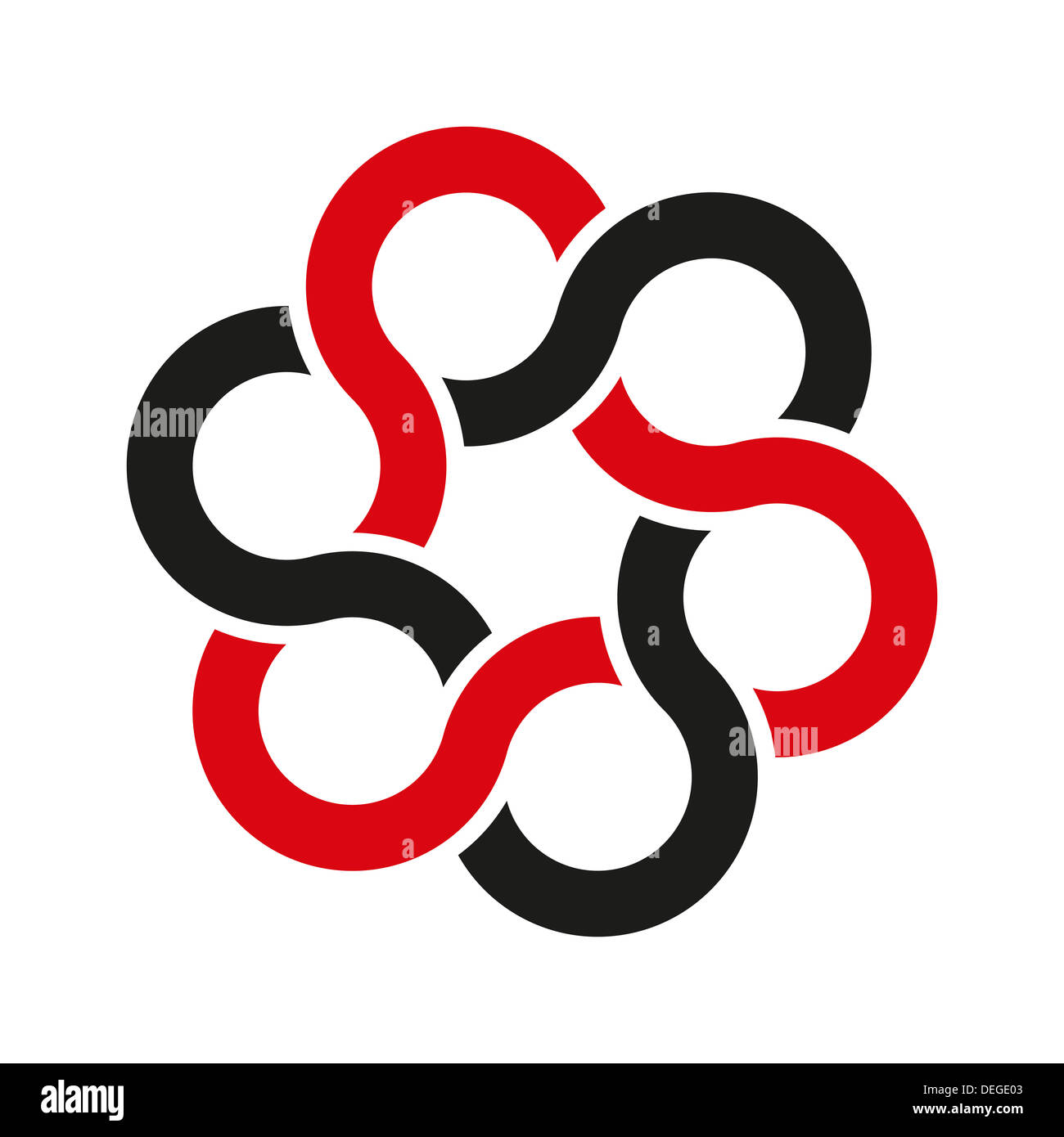 Interlaced rings hi-res stock photography and images - Alamy