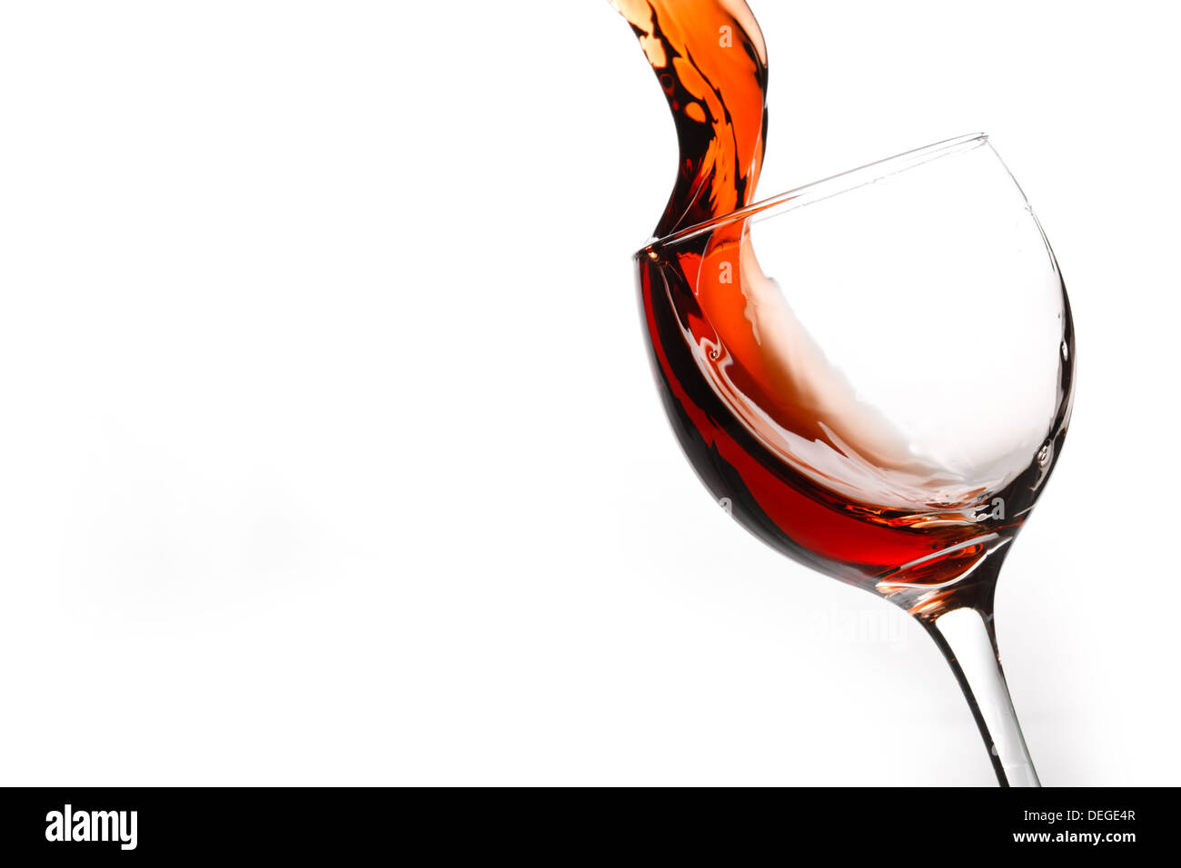 Glass of red wine Stock Photo - Alamy