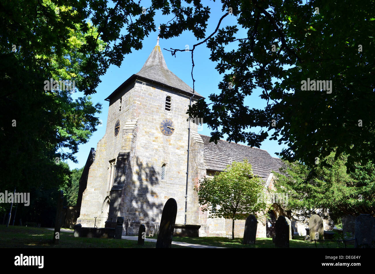 Village church and cemetery hi-res stock photography and images - Alamy