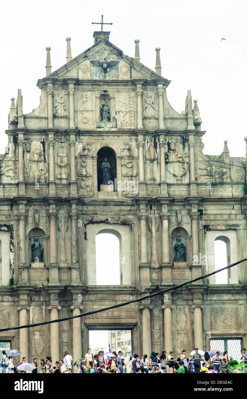 One of the famous landmark in asia, Macau St Paul Church Ruins, A ...