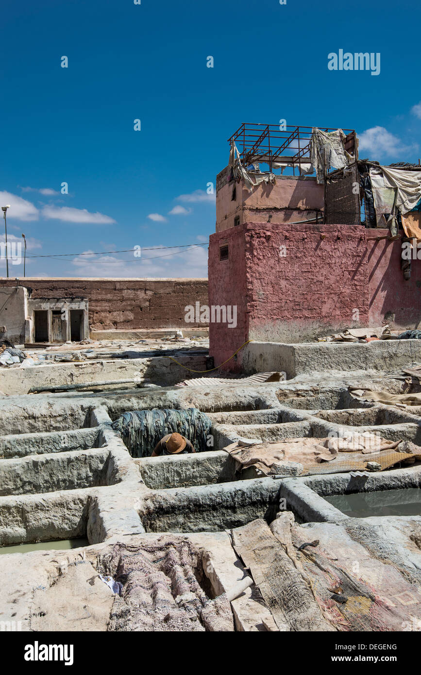 Marrakech tannery hi-res stock photography and images - Alamy