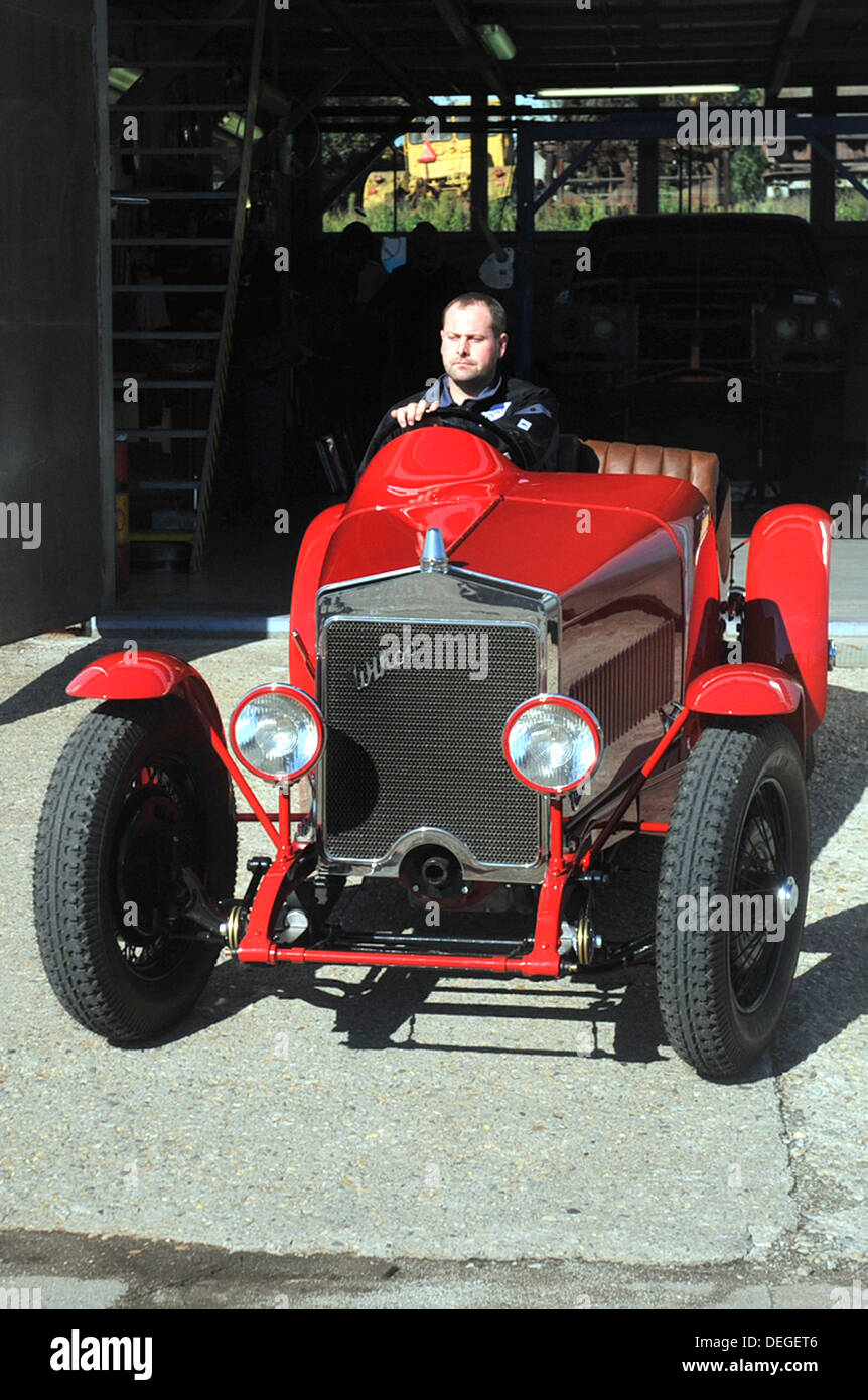 Restored racing car Wikov 7/28, nearly 90 years old, is seen in ...