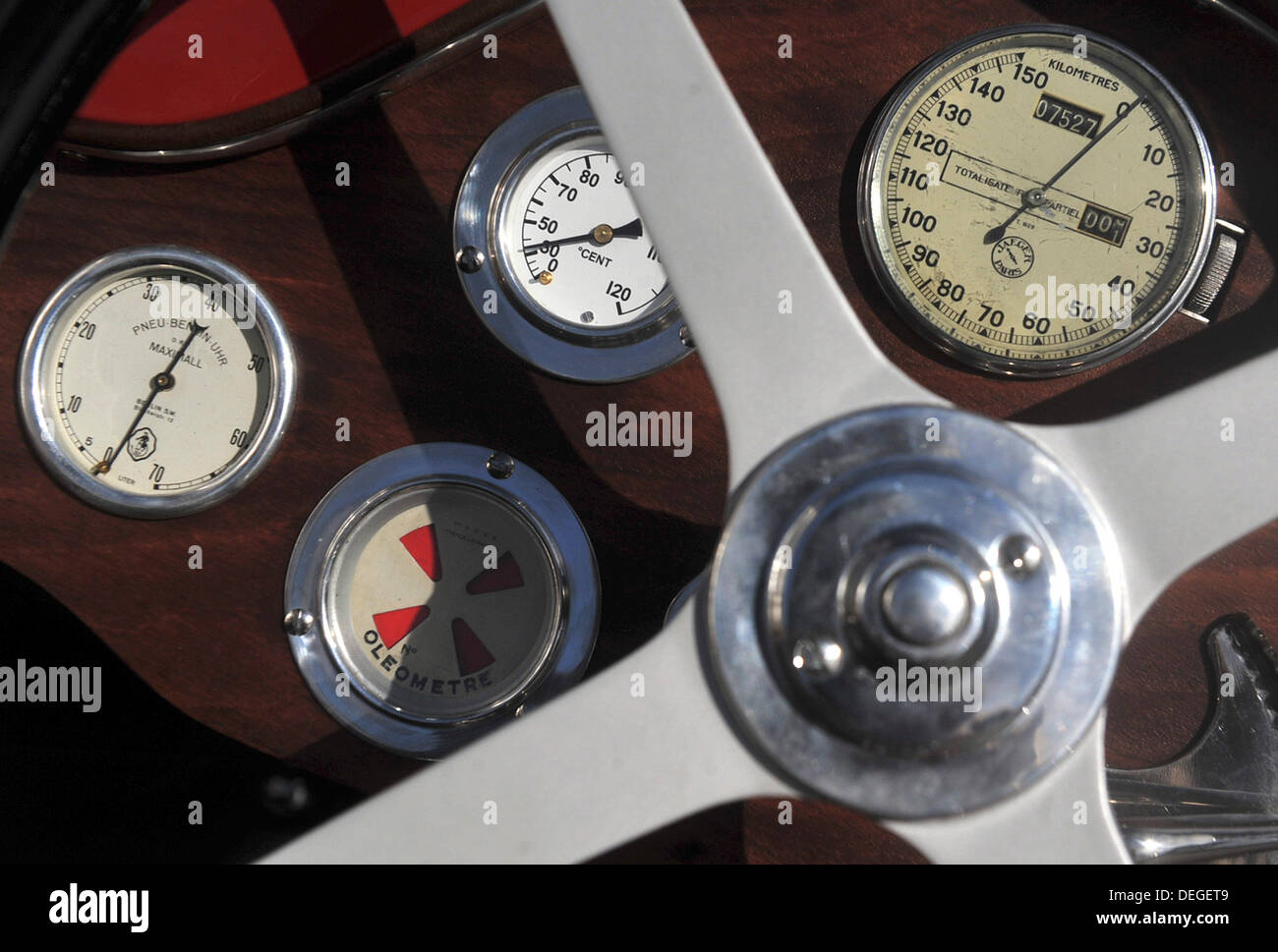 Restored racing car Wikov 7/28, nearly 90 years old, is seen in ...