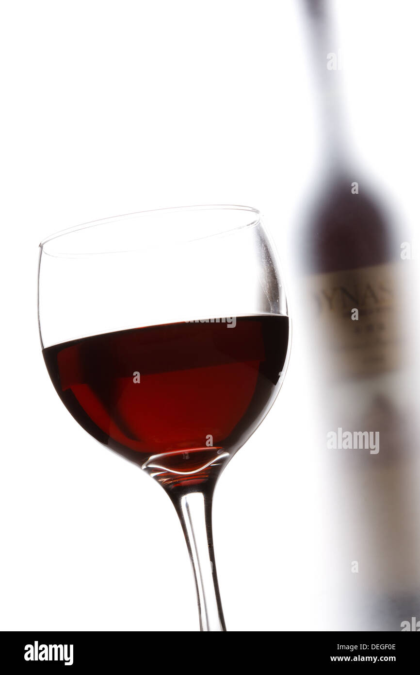 Glass of red wine Stock Photo - Alamy