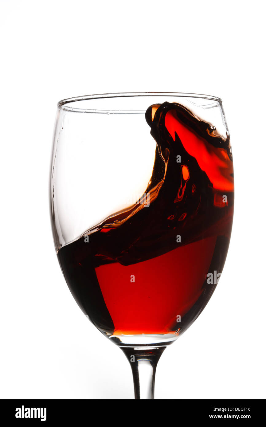 Glass of red wine Stock Photo - Alamy