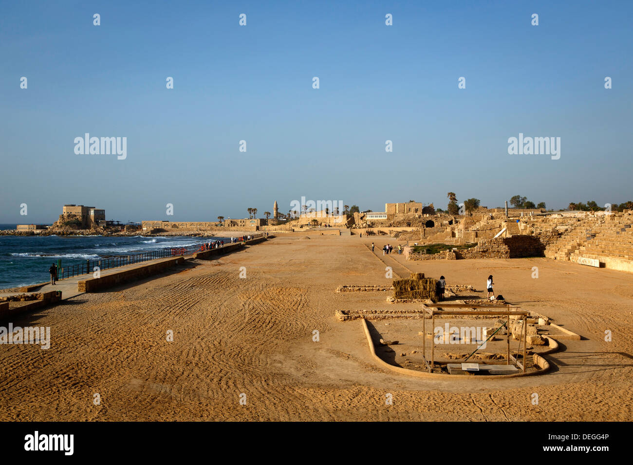 The Roman hippodrome, Caesarea, Israel, Middle East Stock Photo - Alamy