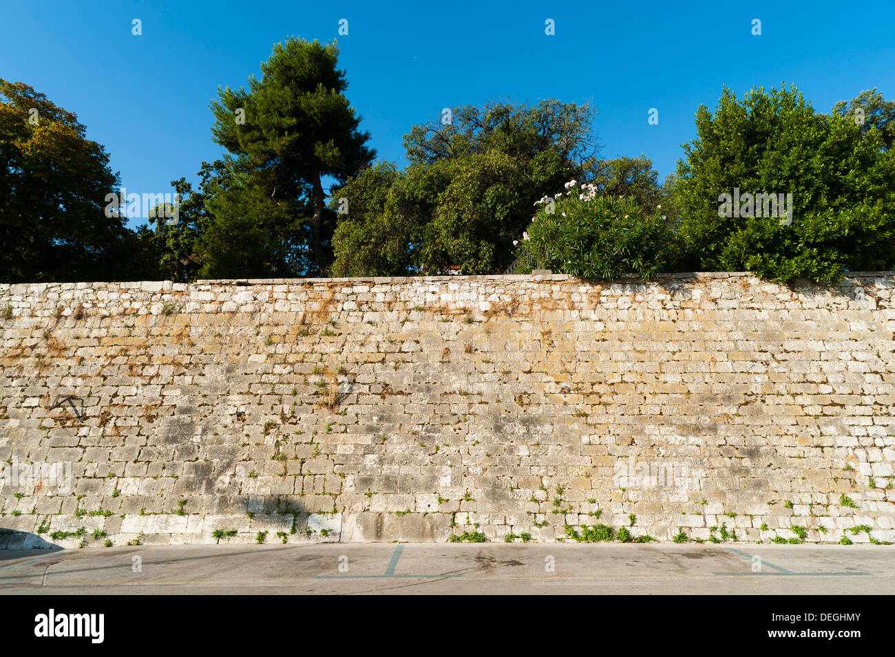 City walls, Zadar, Zadar county, Dalmatian region, Croatia, Europe ...