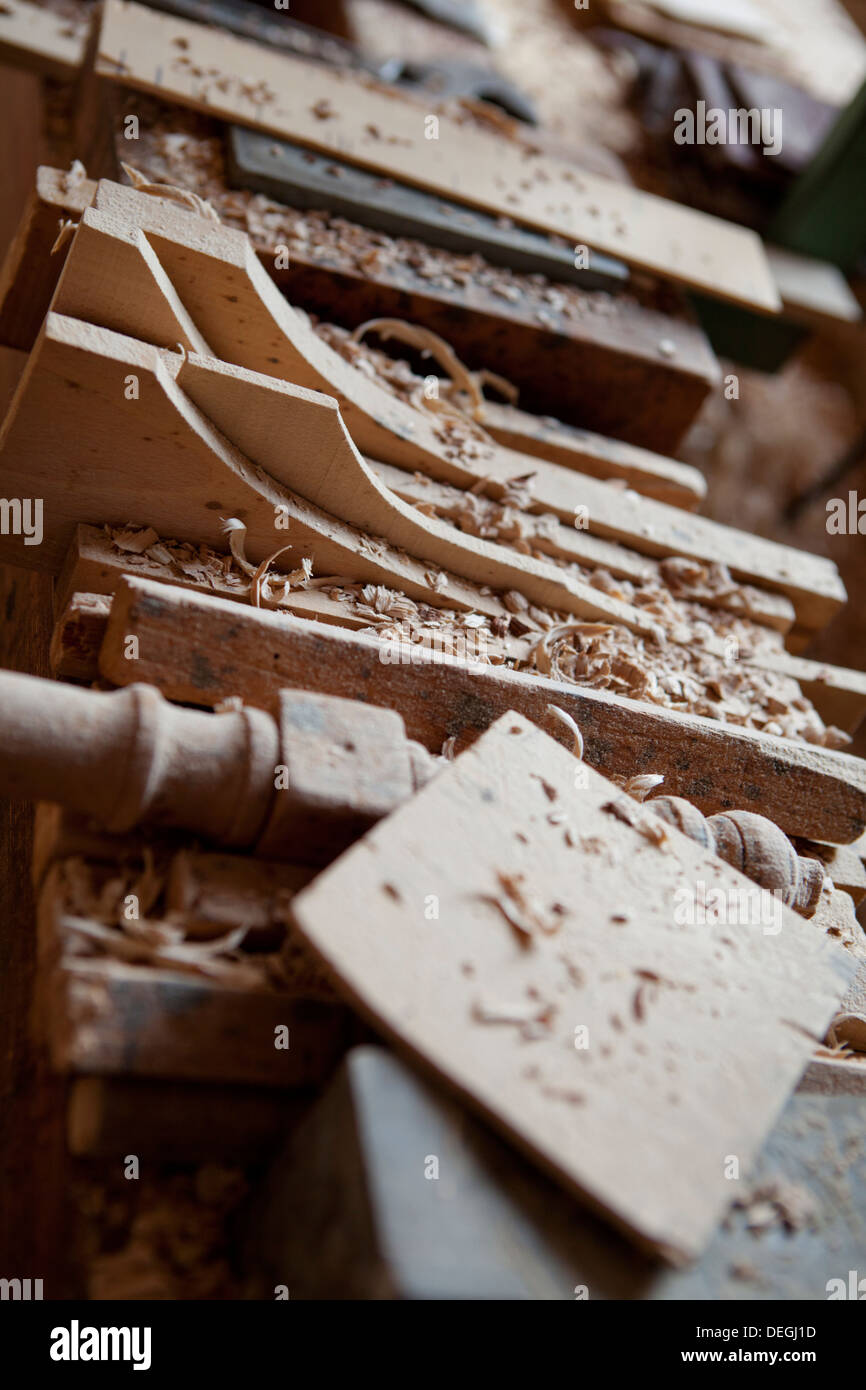 Wooden chair factory hi-res stock photography and images - Alamy
