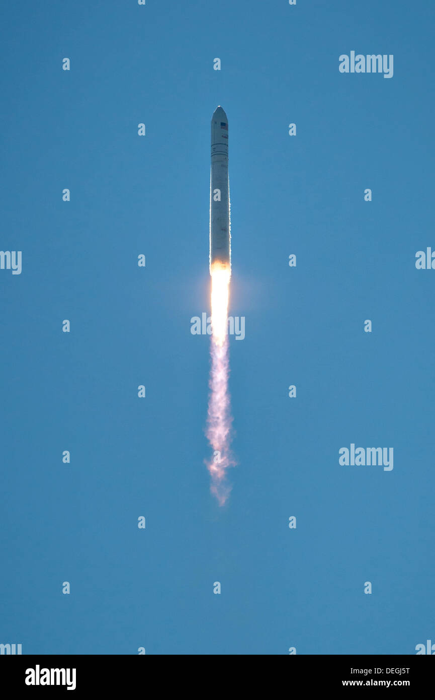 The Orbital Sciences Corporation Antares Rocket With The Cygnus Cargo