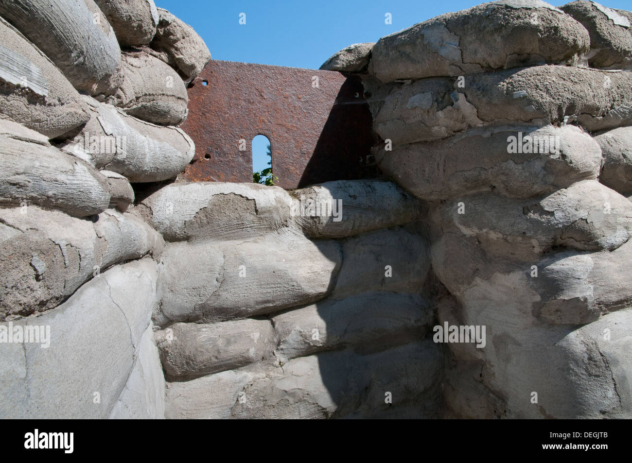 Restored original British trench, Yorkshire Trench and Dugout ...