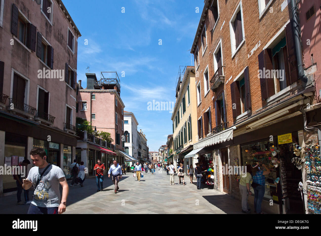 People on the street, Murano, Venice, Veneto, Italy Stock Photo - Alamy