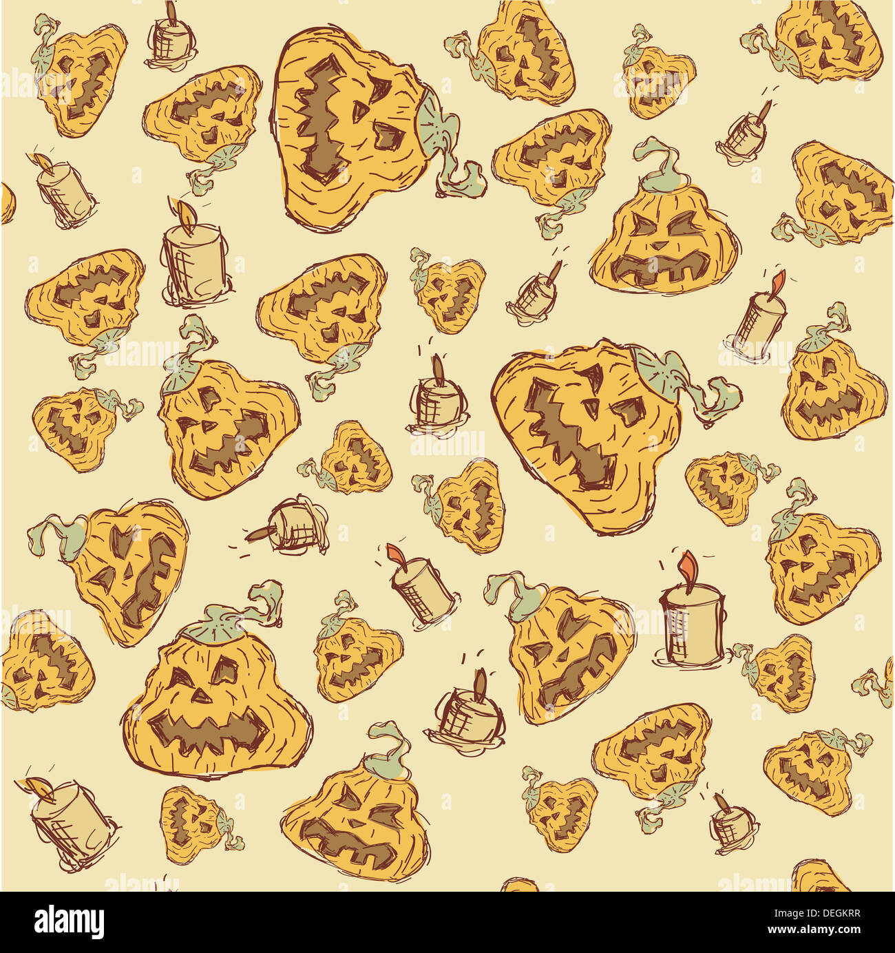 Halloween background. vector illustration. Seamless texture of pumpkin ...