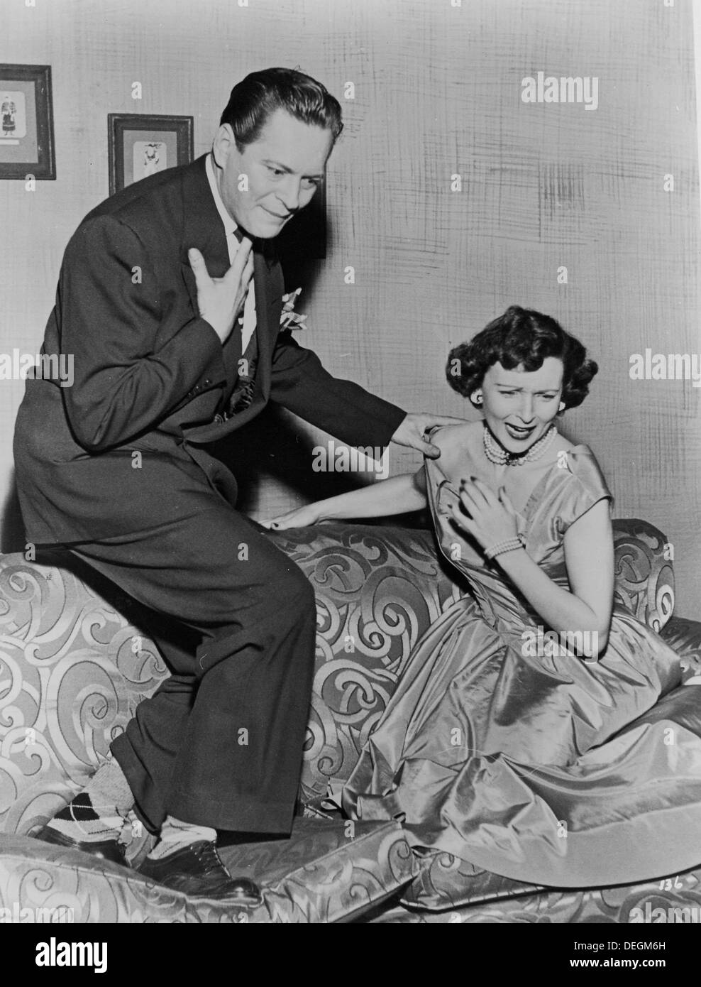 DEL MOORE and BETTY WHITE in a scene from ''Life With Elizabeth'(Credit ...