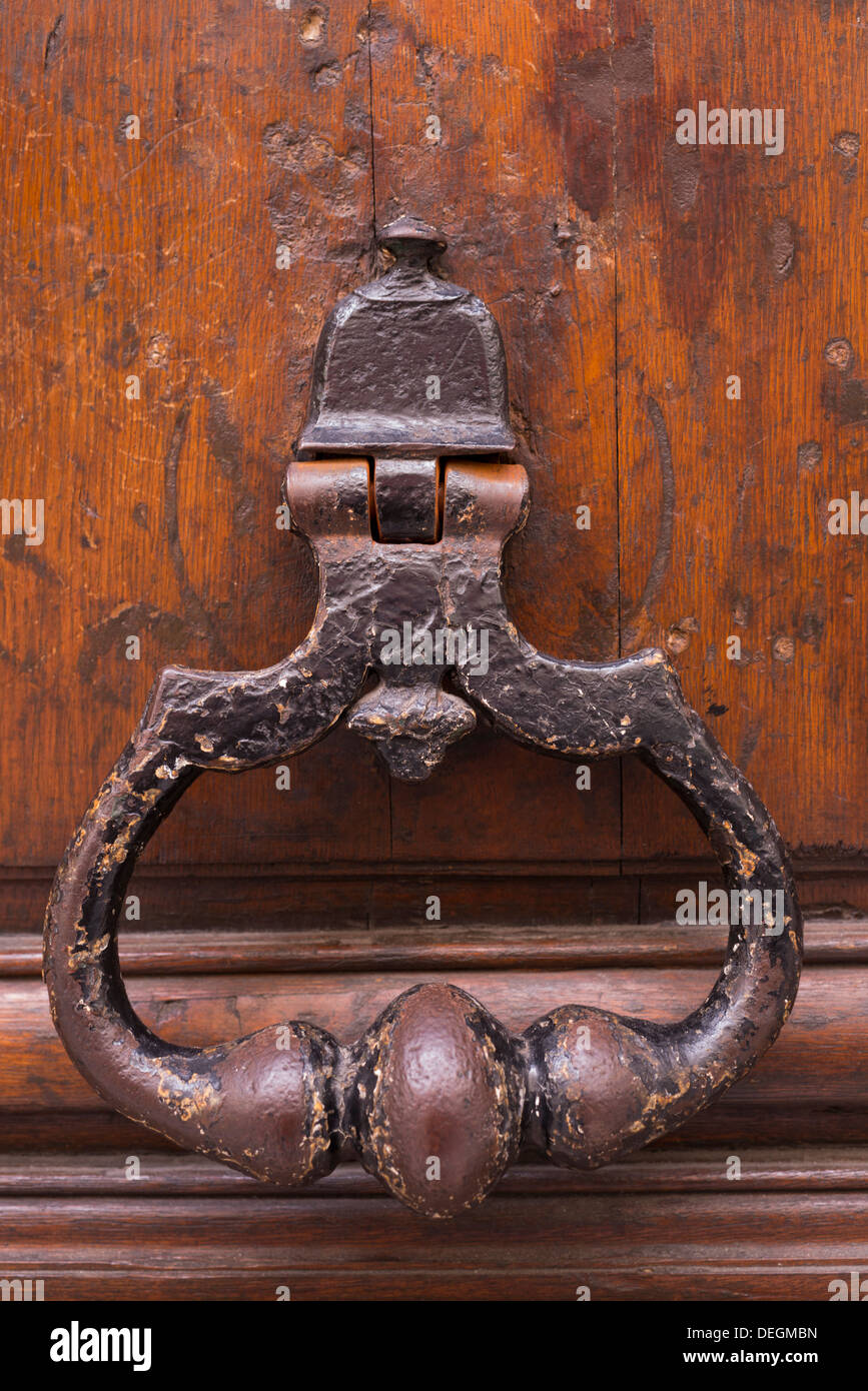 Traditional door knocker, Ile Saint Louis, Paris, France Stock Photo ...
