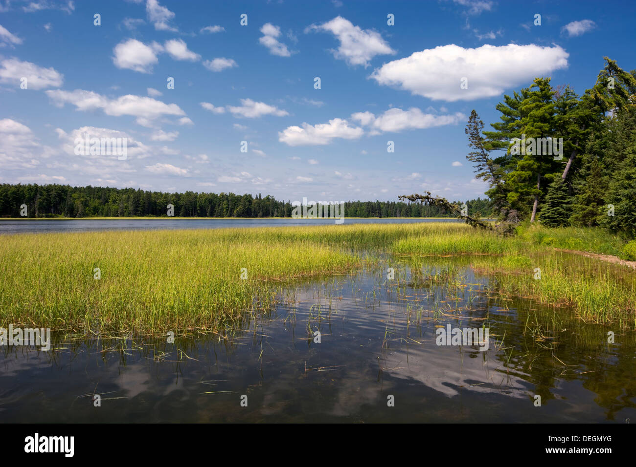 Lake Itasca in Itasca State Park, Northern Minnesota, USA Stock Photo ...