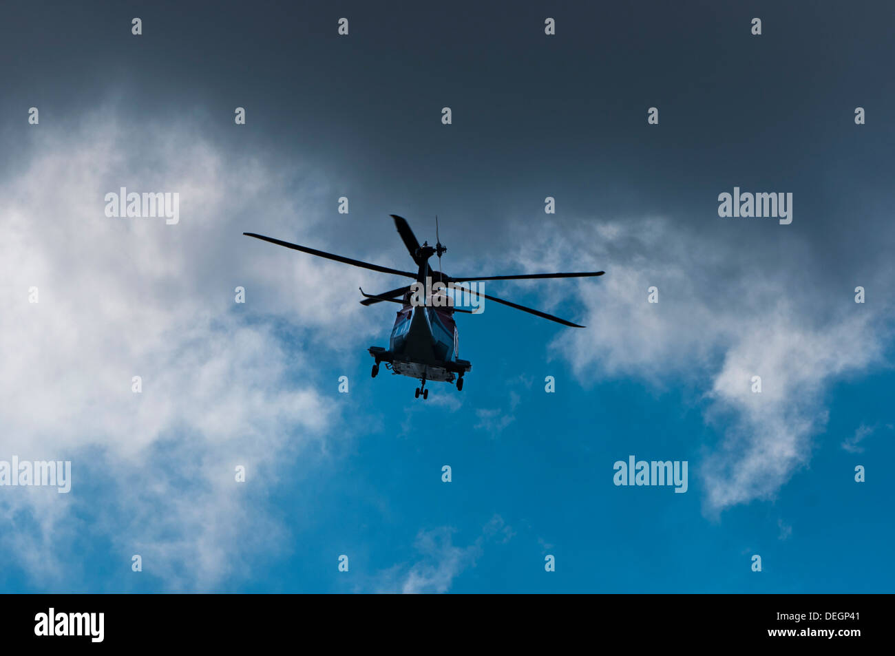 G-CHCP Agusta-Bell AB139 helicopter returning to North Denes Heliport ...