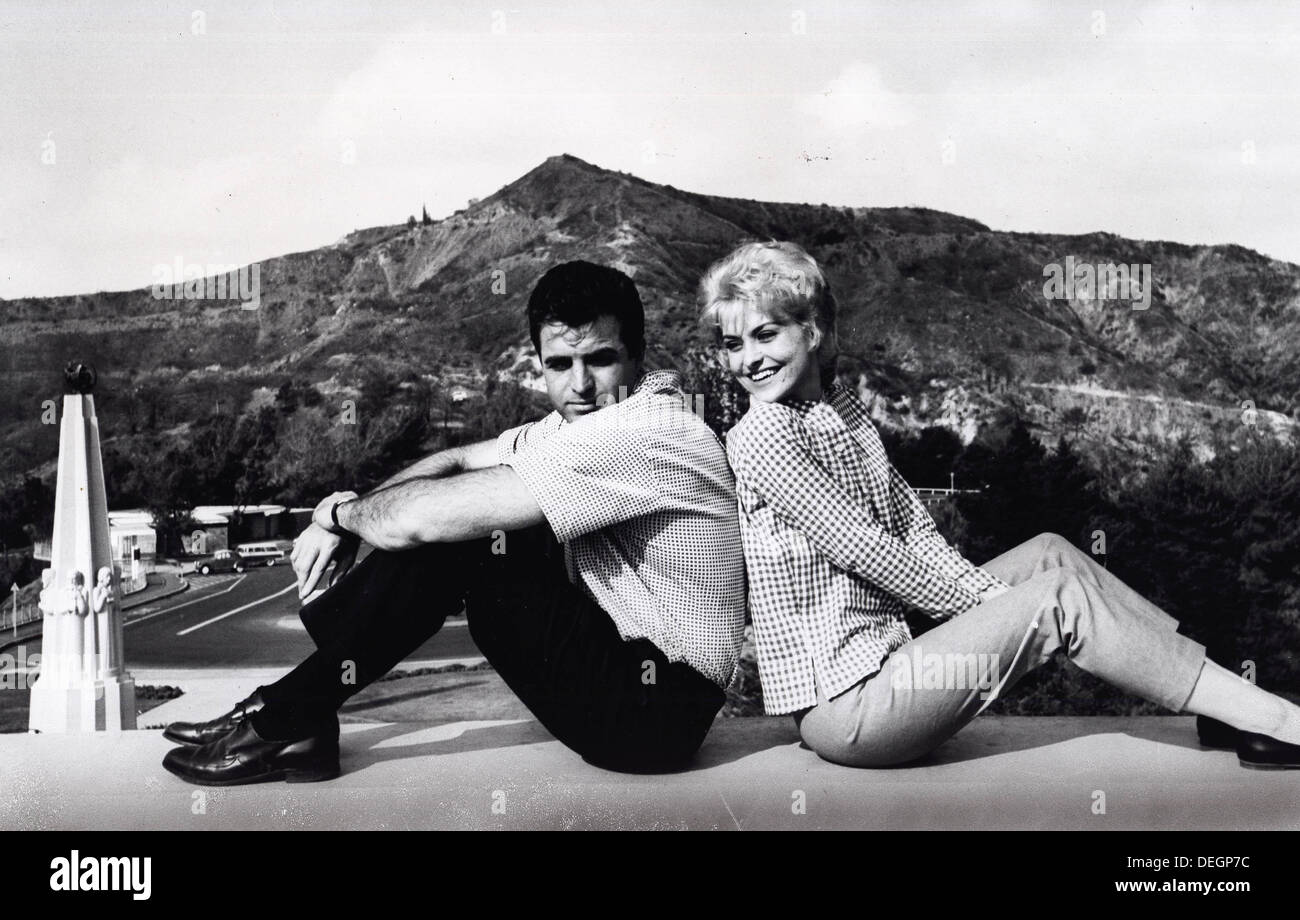 VINCE EDWARDS with Sherry Nelson.(Credit Image: © Bill Kobrin/Globe ...