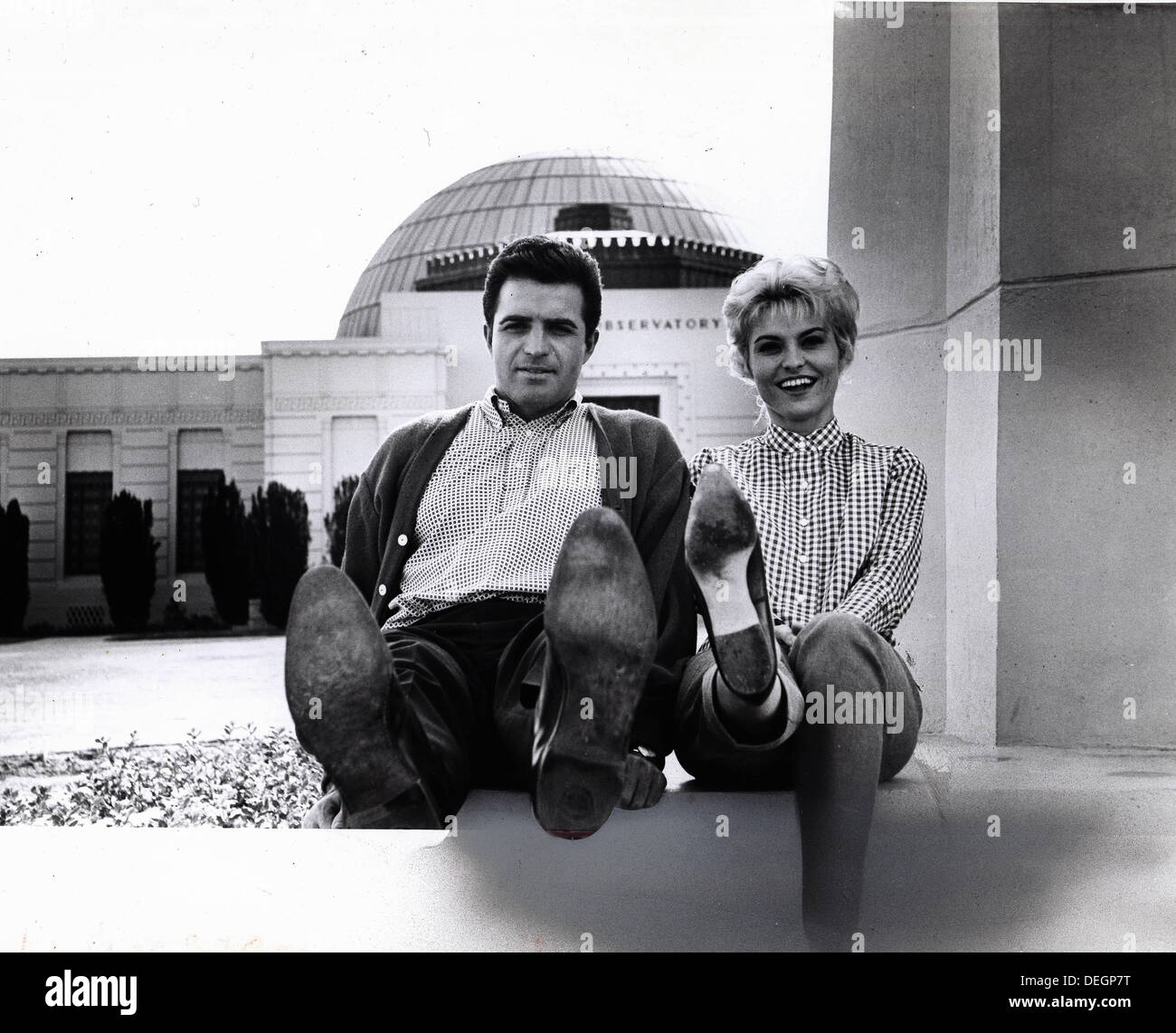 VINCE EDWARDS with Sherry Nelson.(Credit Image: © Bill Kobrin/Globe ...