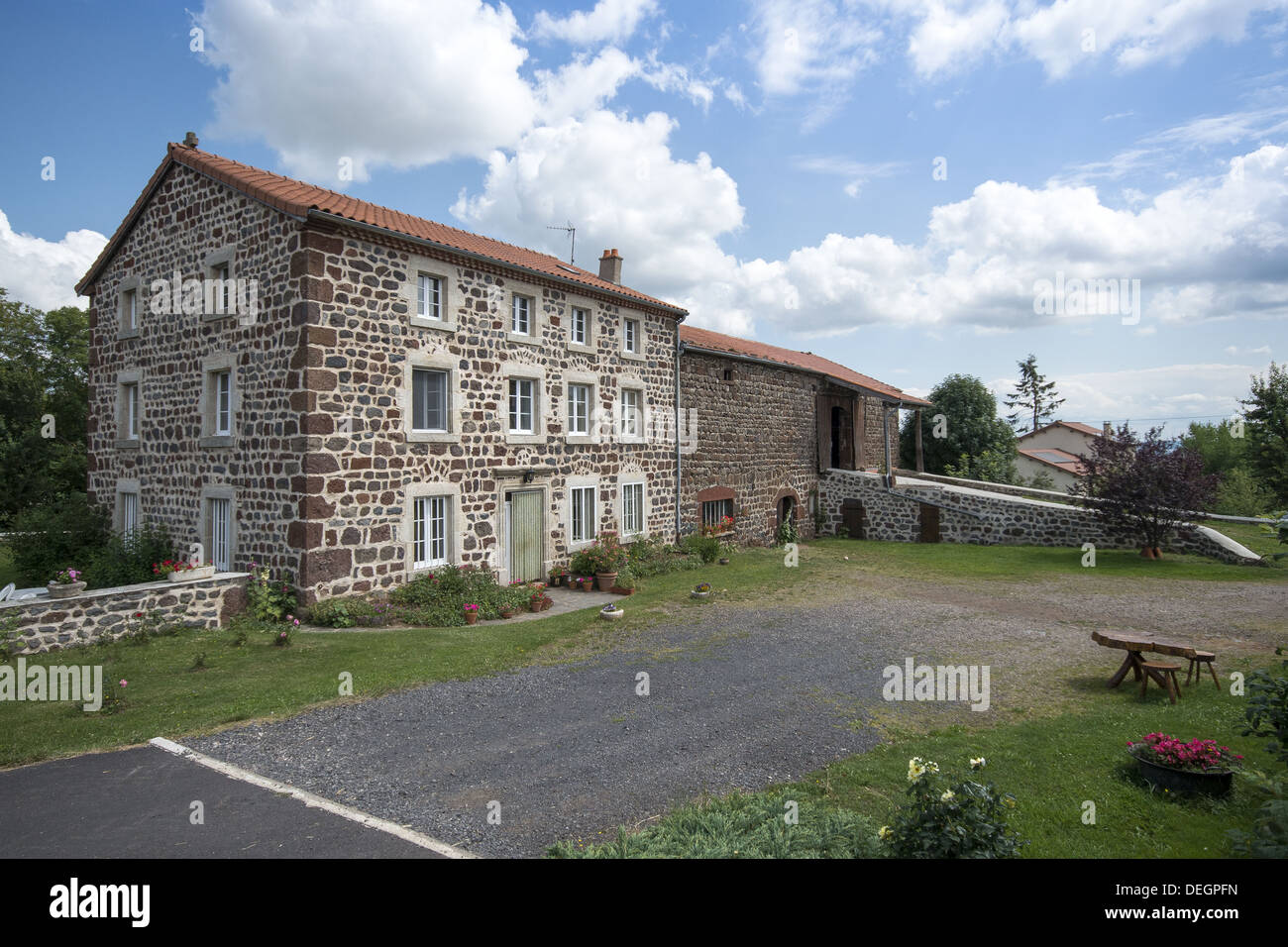 French farmhouse in the small village of Montbonnet on the GR65 walking ...