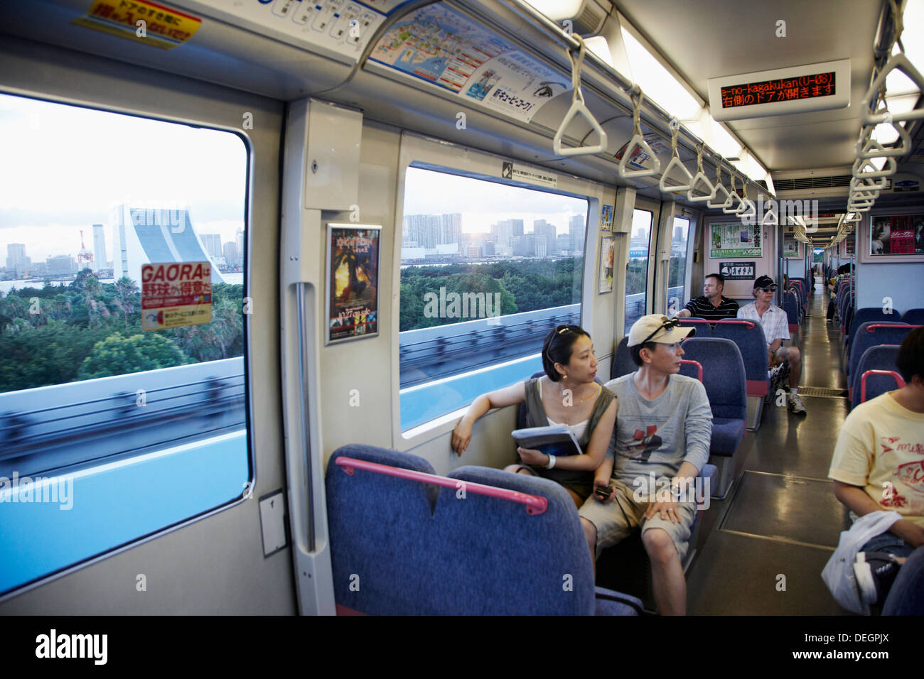 People monorail interior hi-res stock photography and images - Alamy