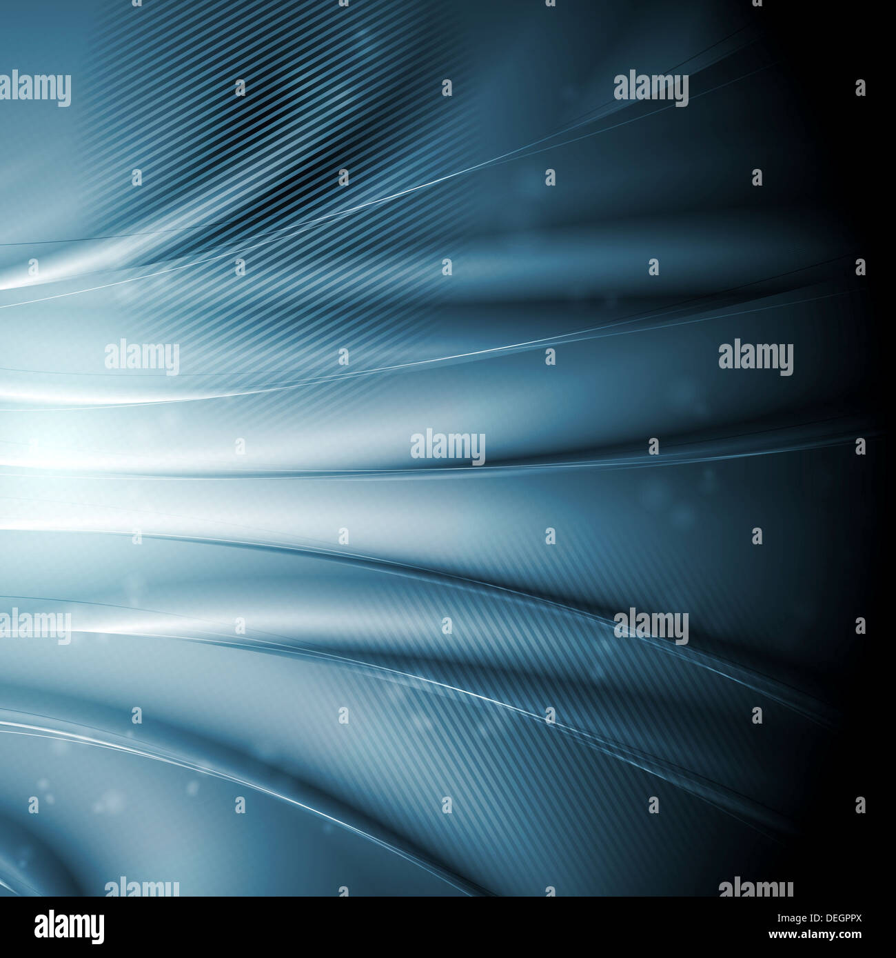 Dark blue waves abstract illustration Stock Photo - Alamy