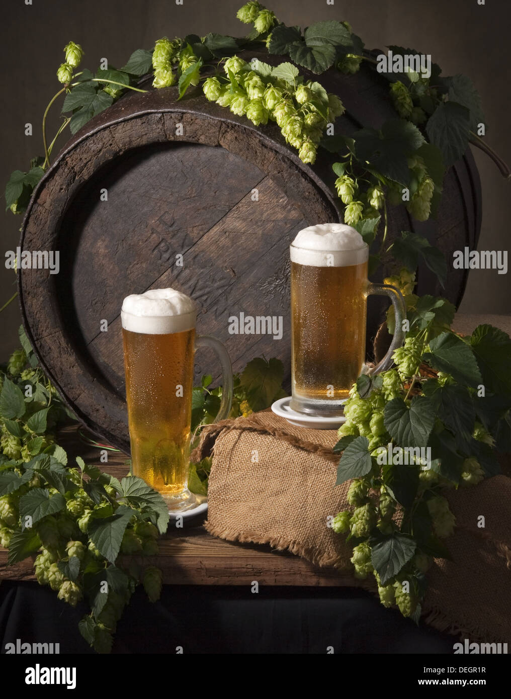 Beers on barrel hi-res stock photography and images - Alamy