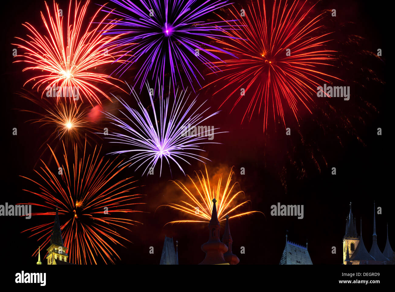 Fireworks montage celebration hi-res stock photography and images - Alamy