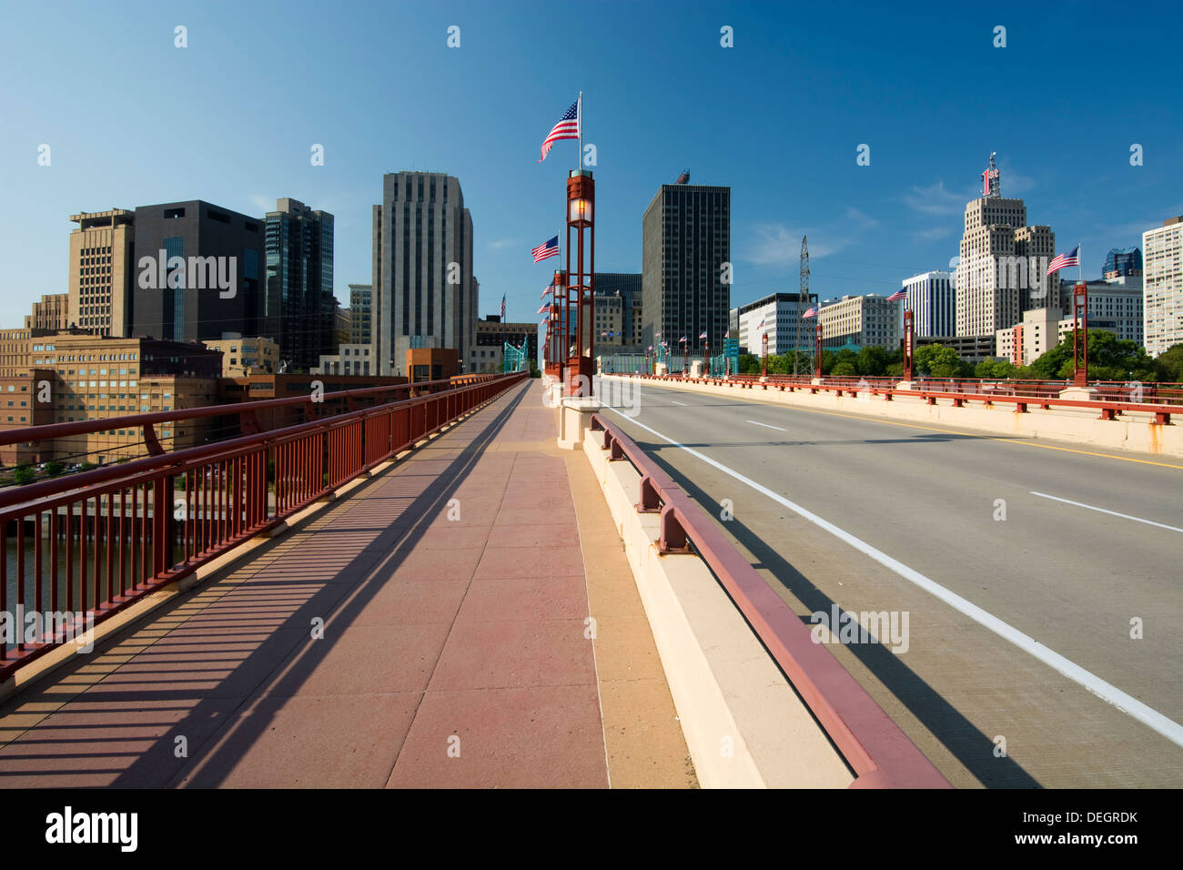 Saint Paul skyline form Wabasha Street Freedom Bridge, Saint Paul ...