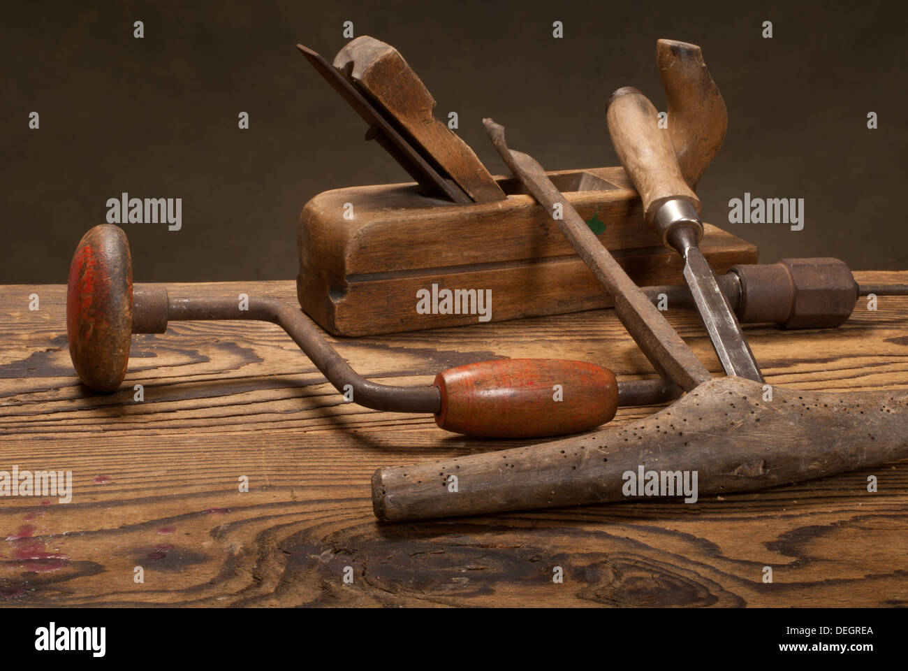 Old vintage brown work hi-res stock photography and images - Alamy