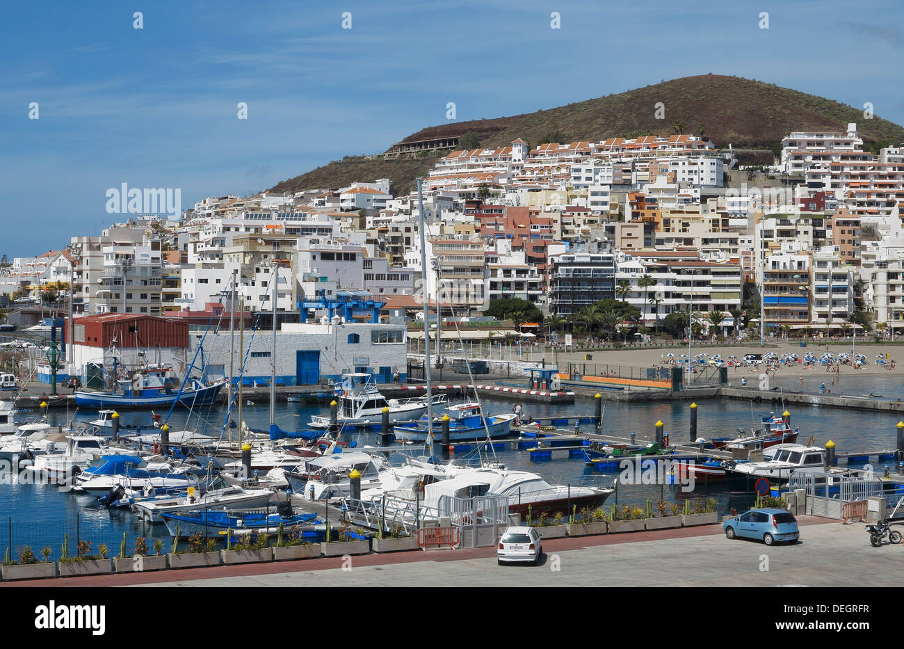 Los Cristianos Tenerife Canary Islands Spain Ferry port Stock Photo - Alamy