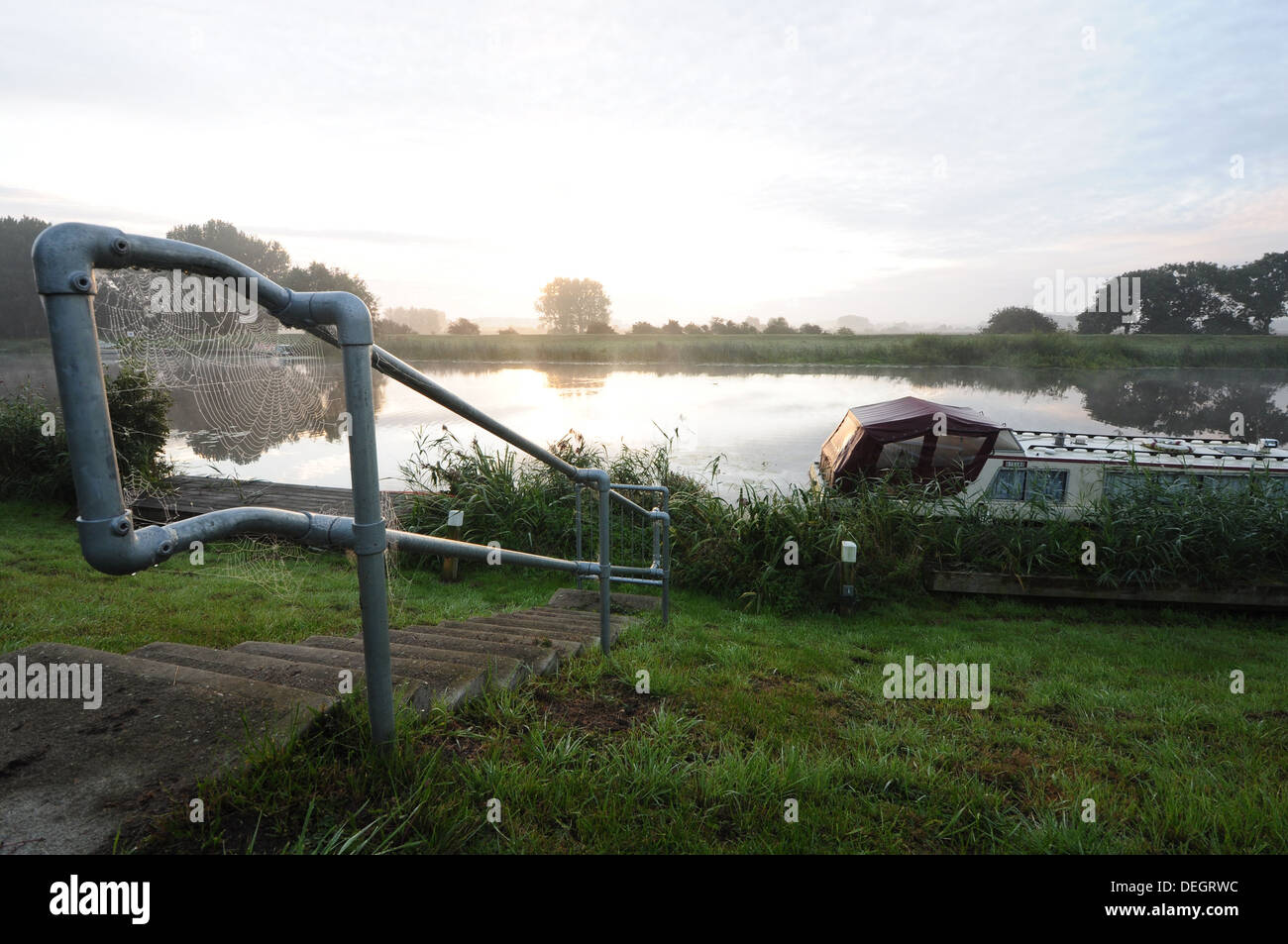 River great Ouse at Denver Sluice Norfolk Fens Stock Photo - Alamy