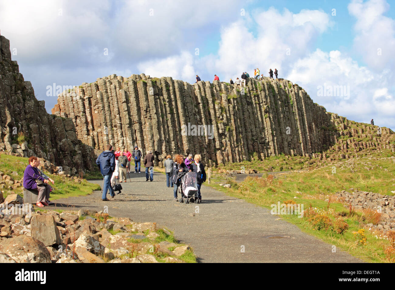 Giant's Causeway near Bushmills, Antrim, Northern Ireland, UK Stock ...