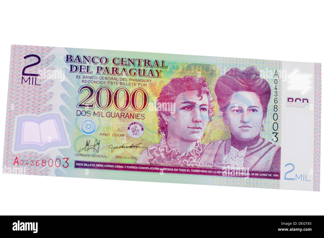 Banknotes two thousand paraguayan guarani hi-res stock photography and ...