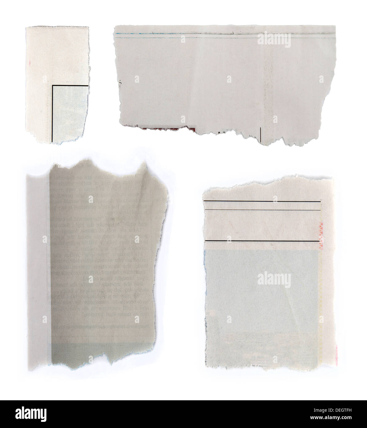 Pieces of torn paper on plain background. Copy space Stock Photo - Alamy