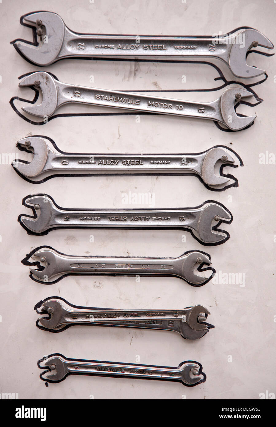 Open ended spanners hi-res stock photography and images - Alamy