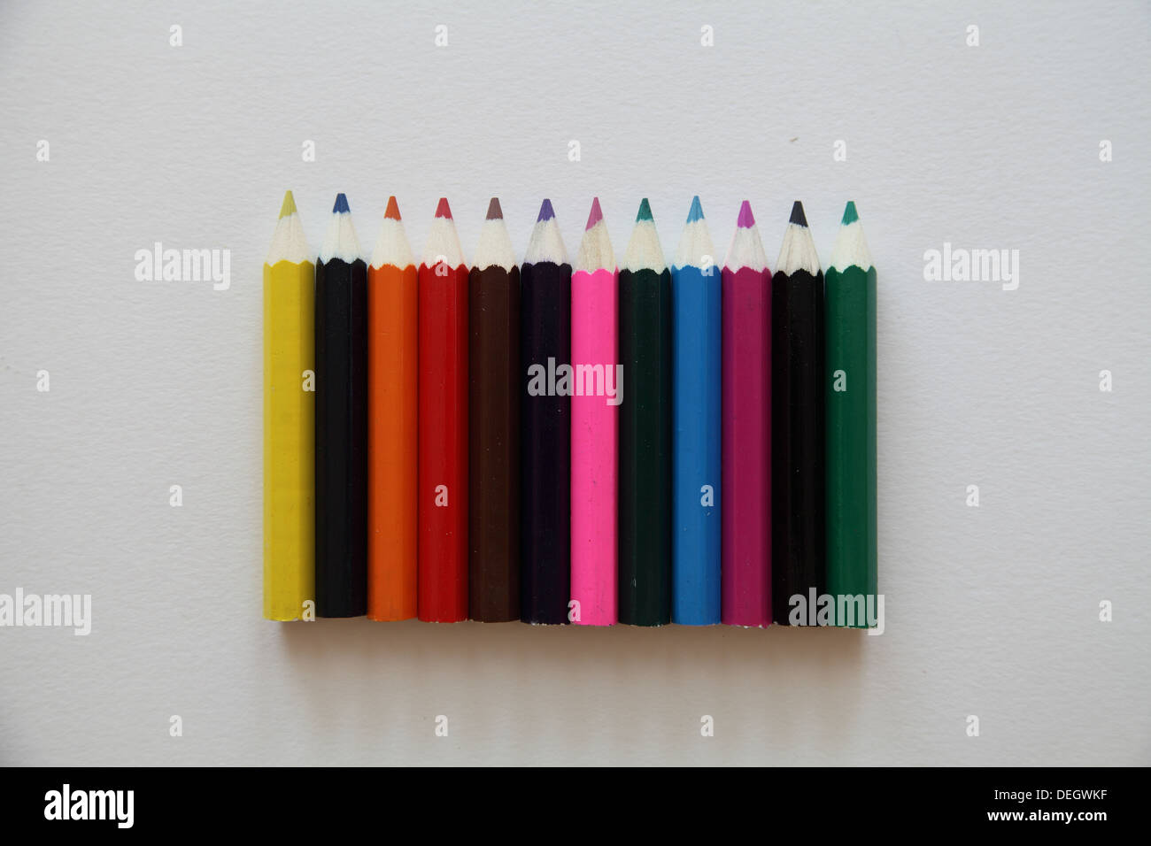 Colouring pencils or crayons Stock Photo - Alamy