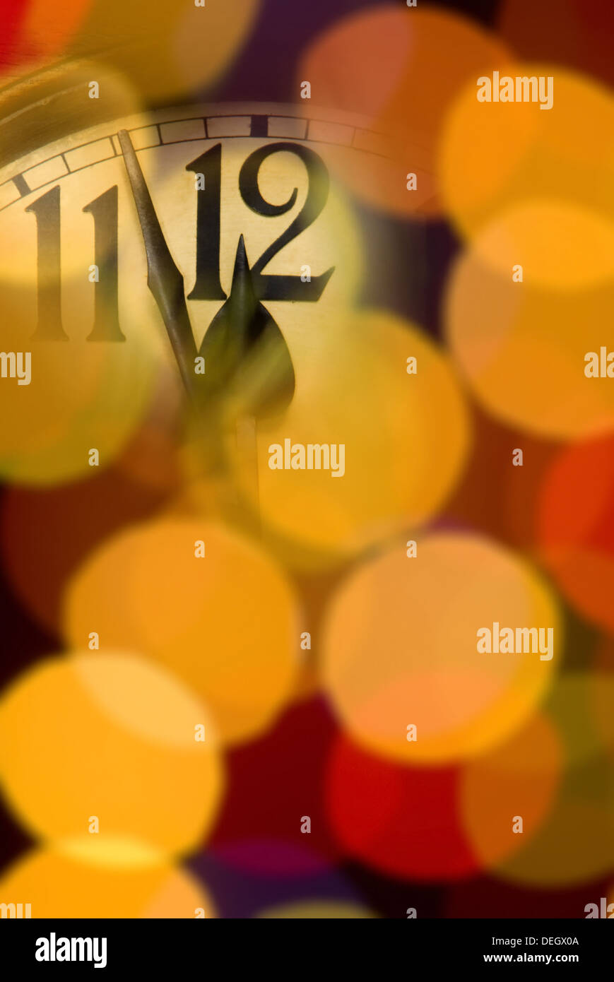 new year clock Stock Photo - Alamy