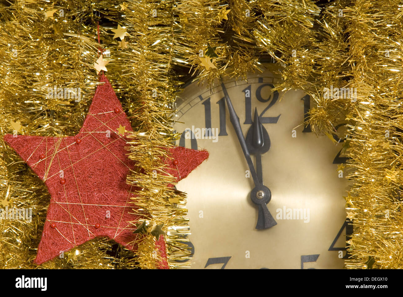 new year clock Stock Photo - Alamy