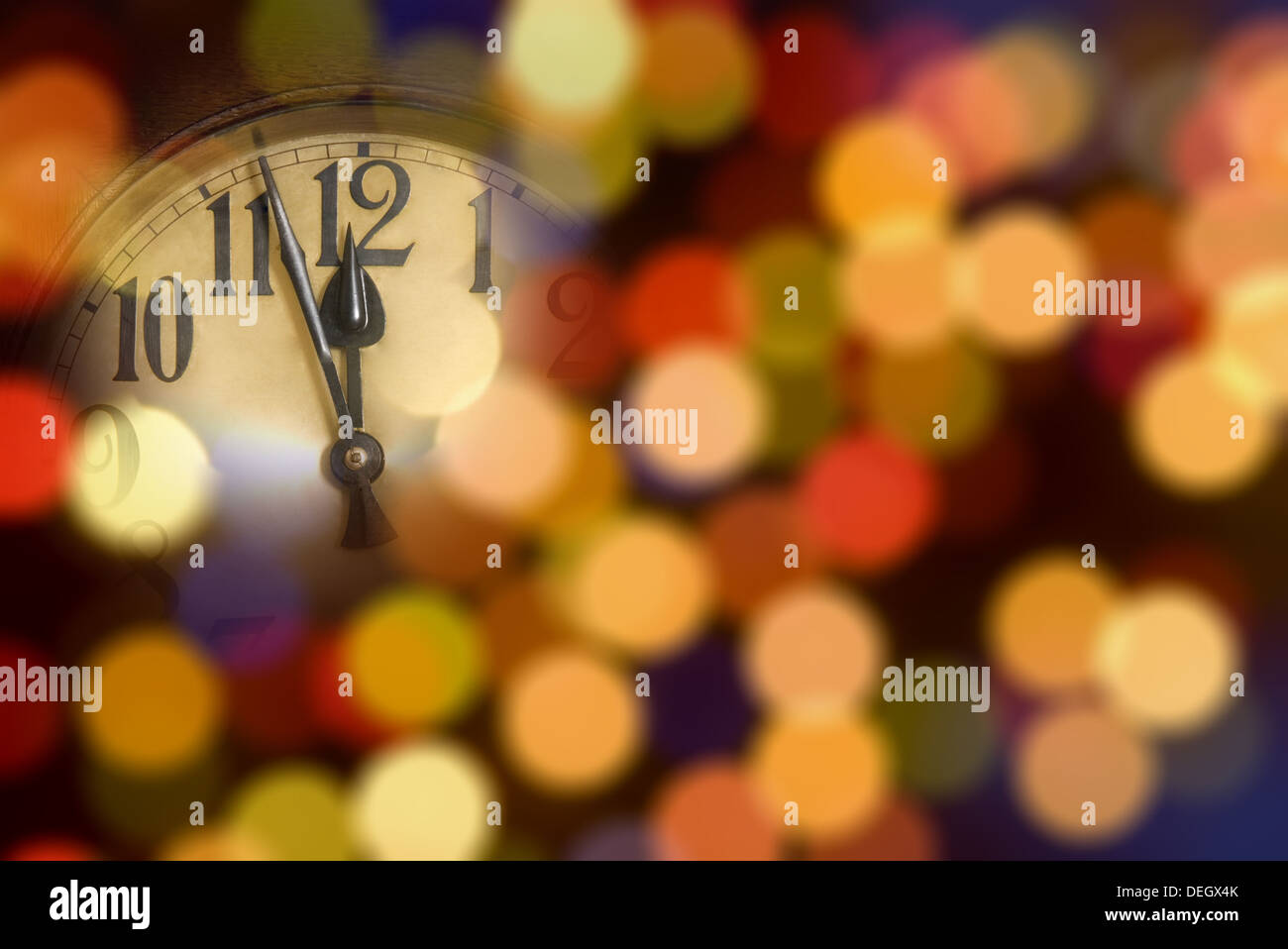 new year clock Stock Photo - Alamy