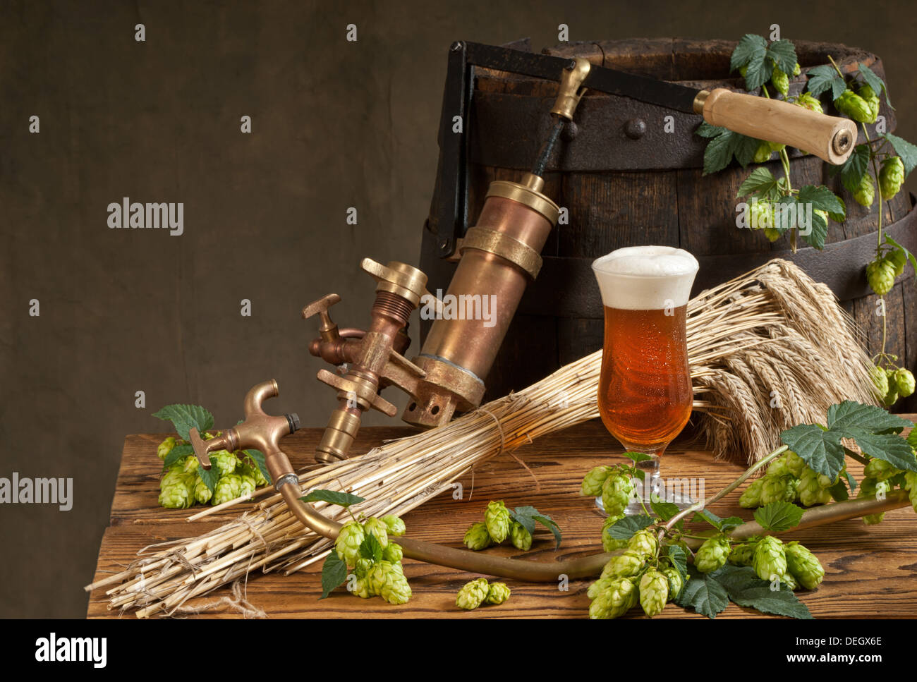 Still life with beer Stock Photo - Alamy
