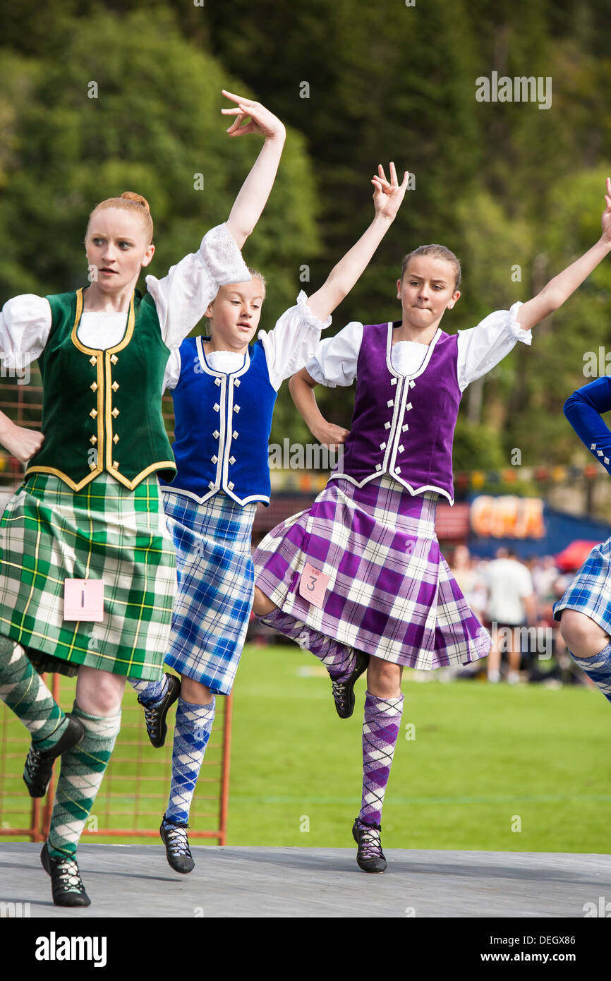 Highland dancers highland games in hi-res stock photography and images ...