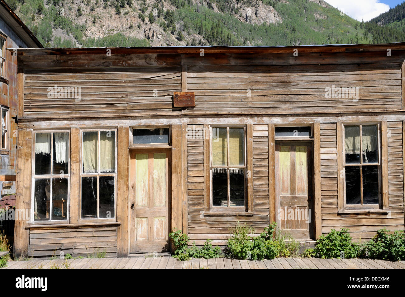 Original structures, St Elmo Ghost Town, Colorado Stock Photo - Alamy