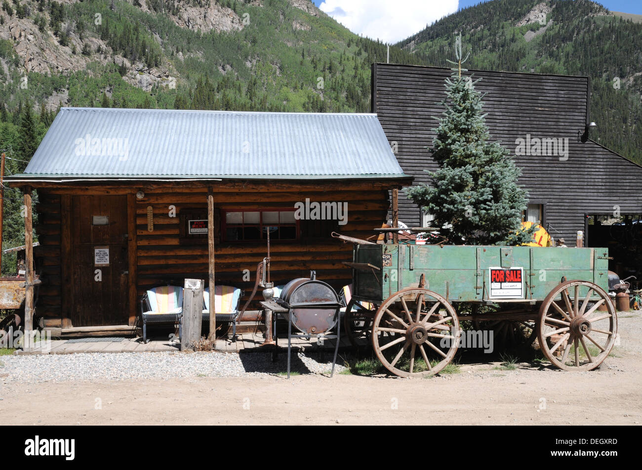 Original store and structure with artifacts, St Elmo Ghost Town ...