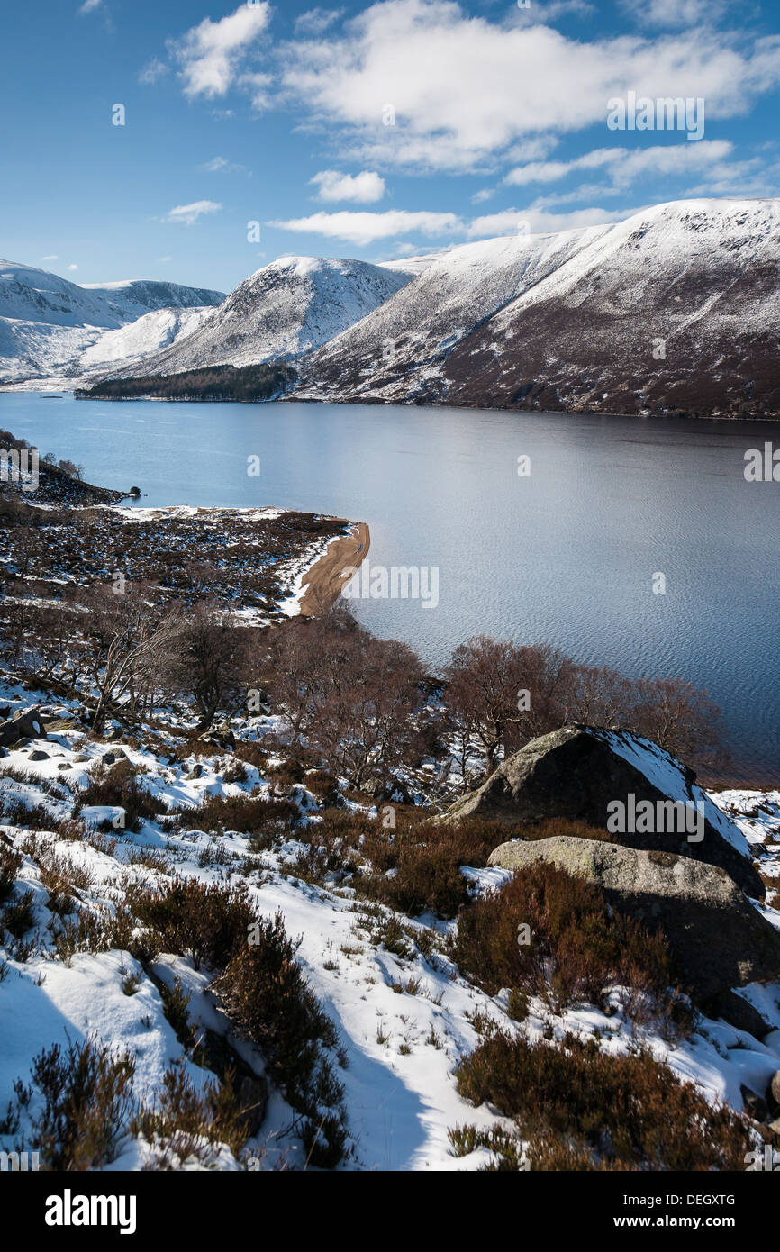 Loch Muick in the Cairngorm National park in Aberdeenshire,Scotland ...