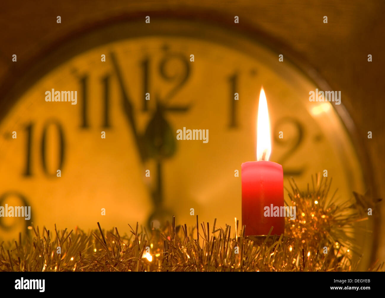 new year clock Stock Photo - Alamy
