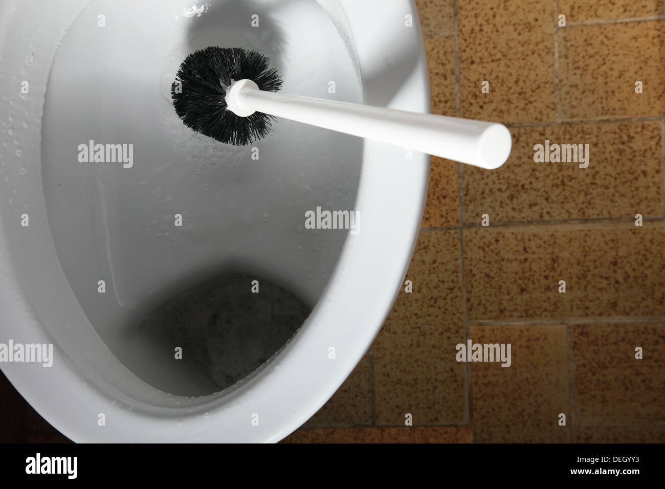 Housework. Clean bath wc Stock Photo - Alamy
