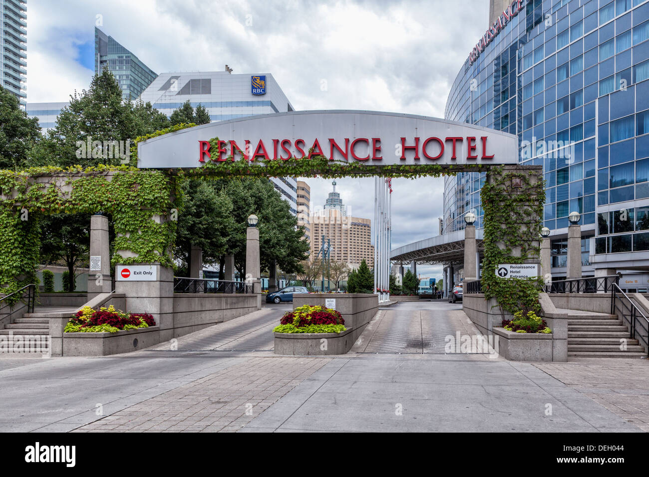Entrance to the Renaissance hotel at the Rogers Centre in Toronto ...