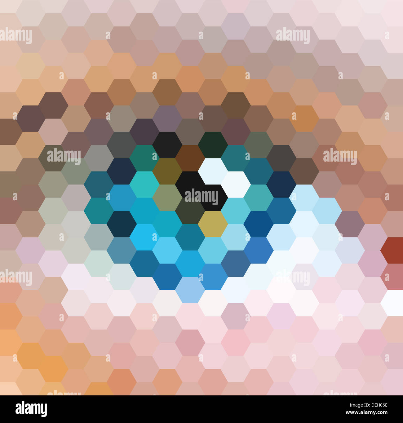 Pixel art blue tones hi-res stock photography and images - Alamy